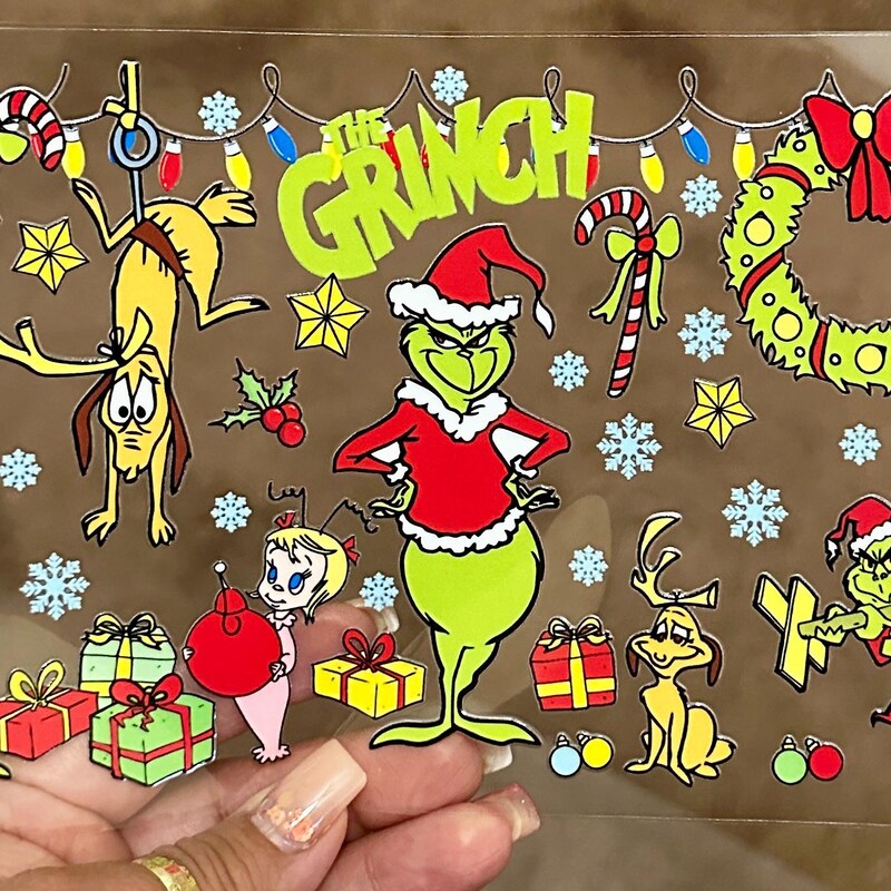 The Grinch Stickers - Etsy