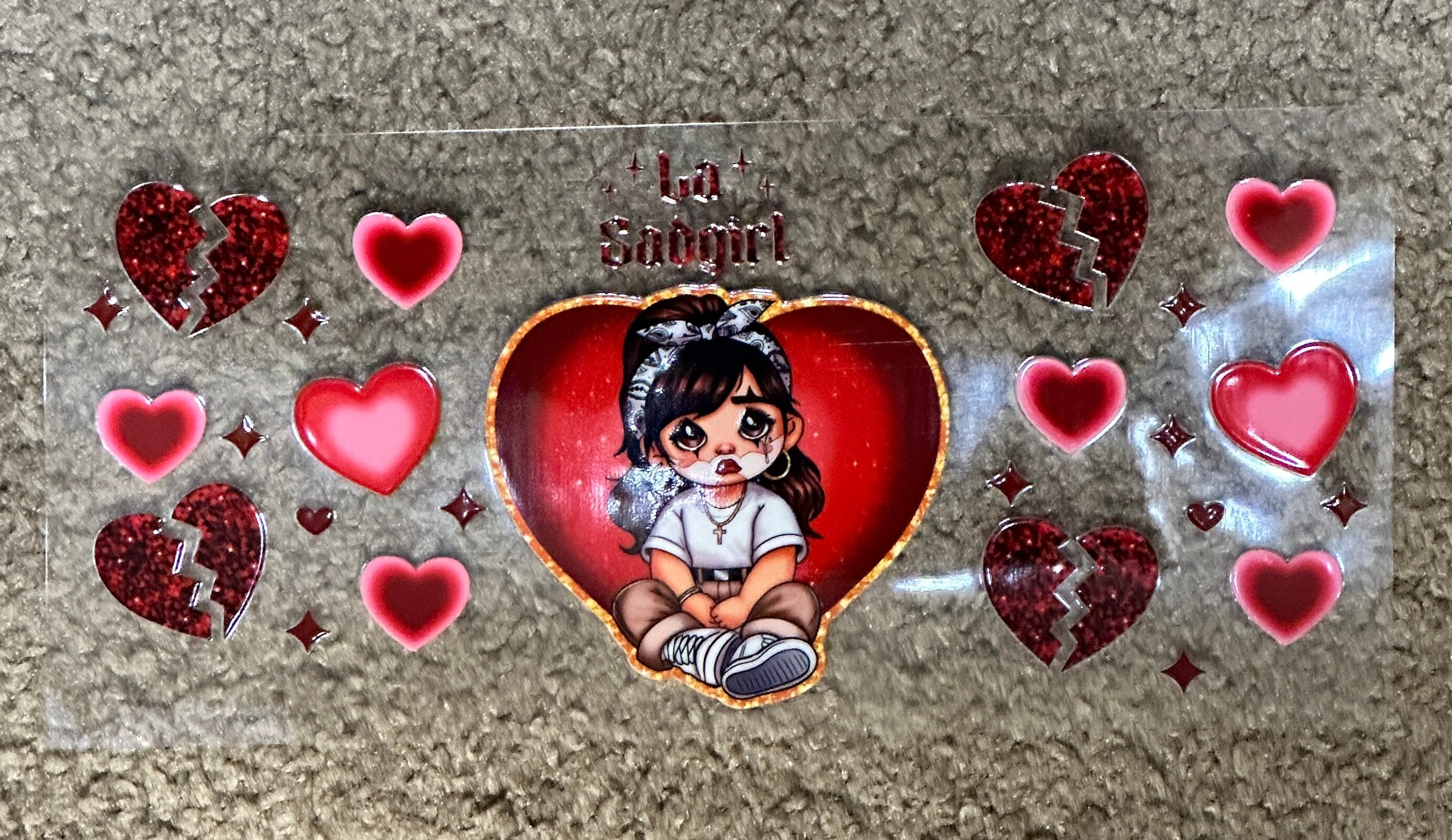 La Sad Girl Red UV Wrap - Etsy