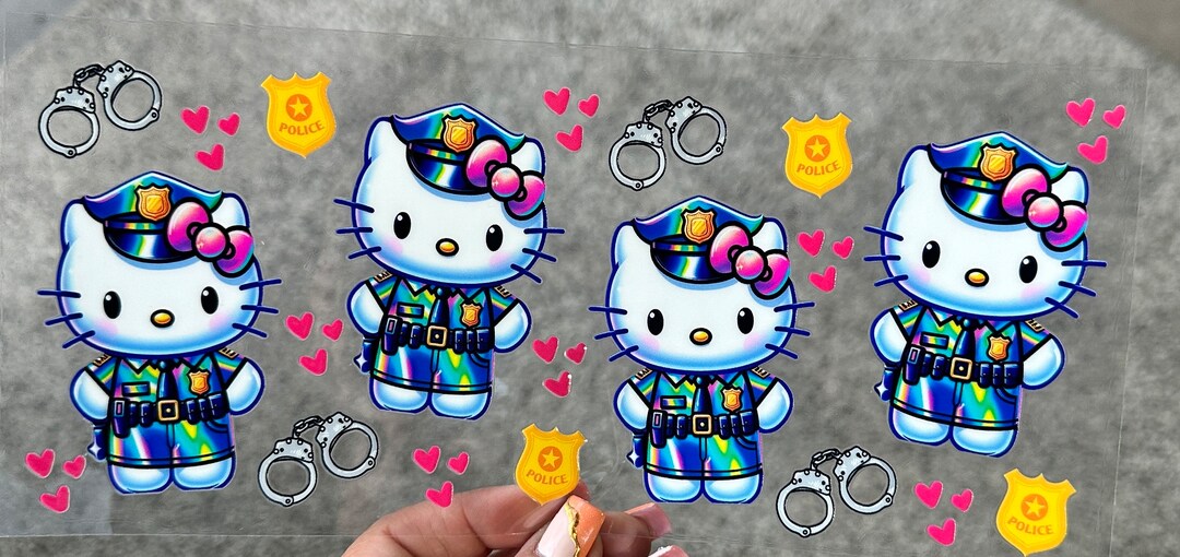 Hello Kitty Police Officer -UV Wrap - Etsy