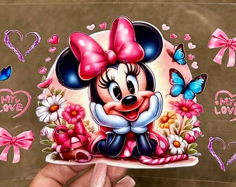 Minnie Mouse My Love & Bows- UV Wrap - Etsy