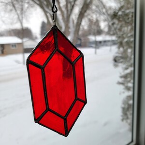 Stained Glass Zelda Rupee - Etsy