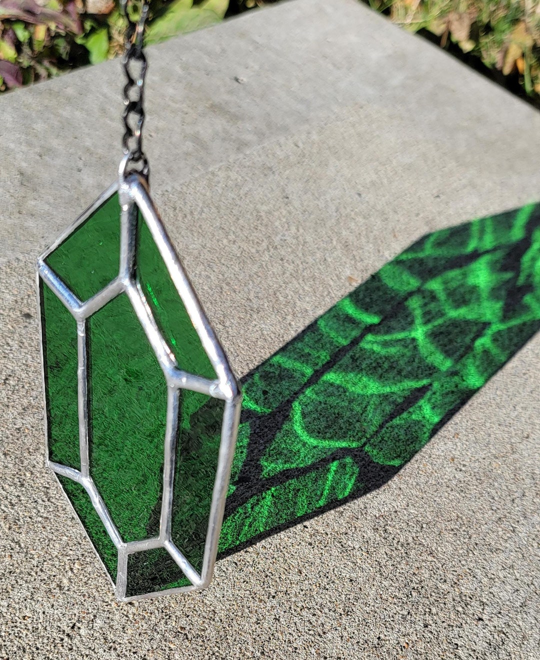 Stained Glass Zelda Rupee - Etsy