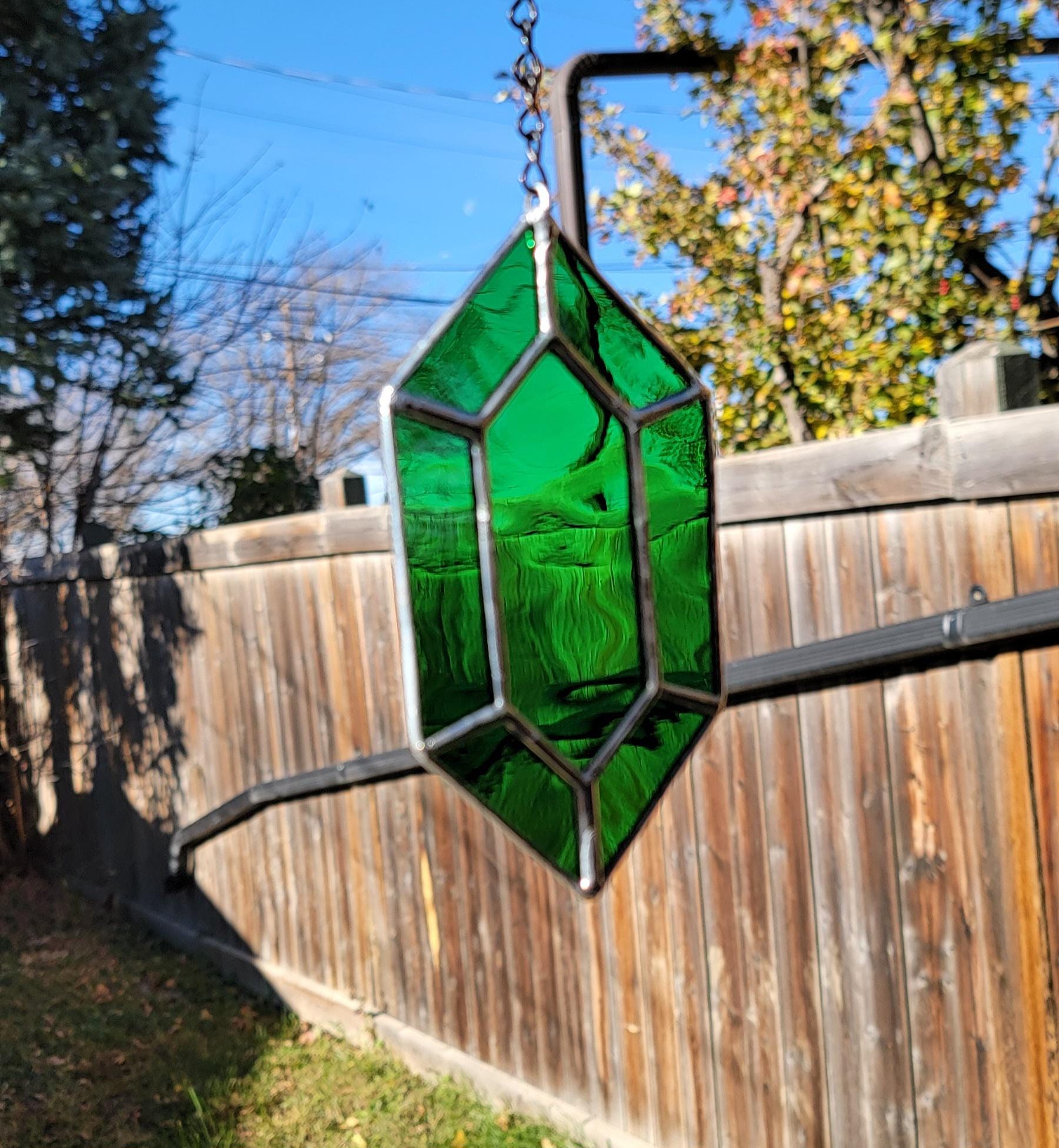 Stained Glass Zelda Rupee - Etsy
