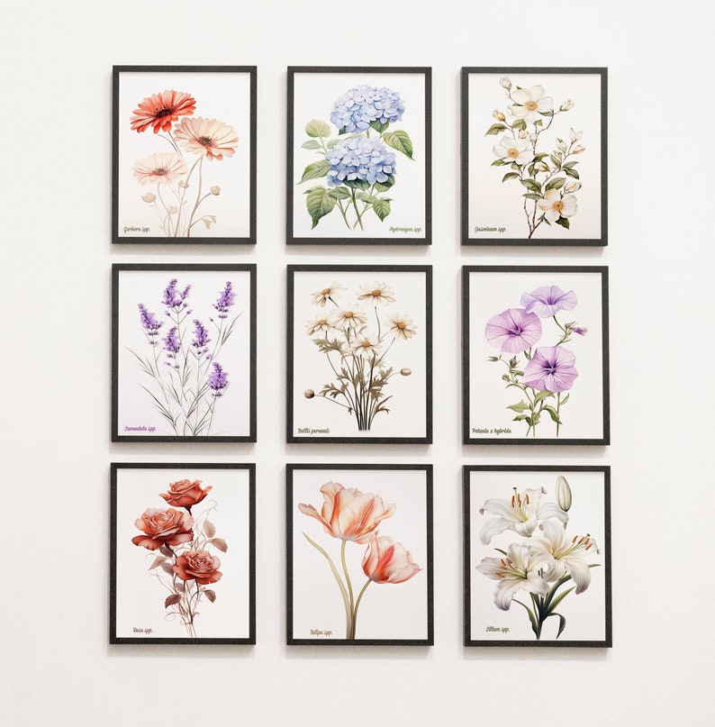 Petunia Print, Digital Print, Botanical Prints, Botanical Posters ...