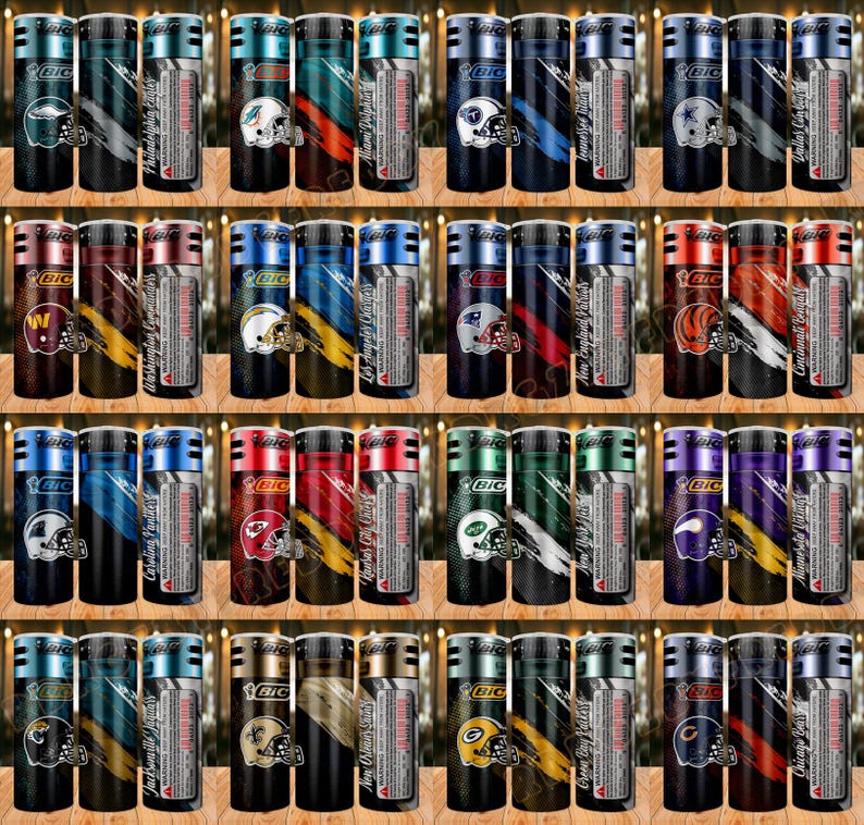 Lighter Football Team Tumbler Wrap Bundle PNG ,Wrap Bundle tumbler ...