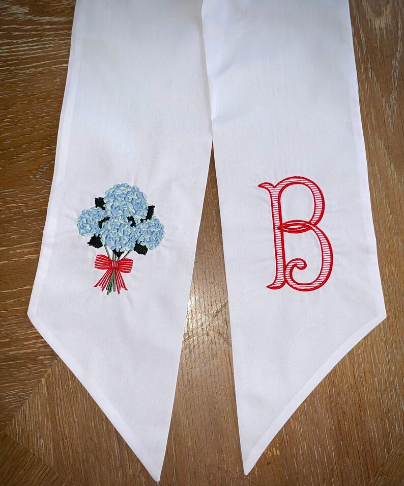 Hydrangea Wreath Sash - Etsy