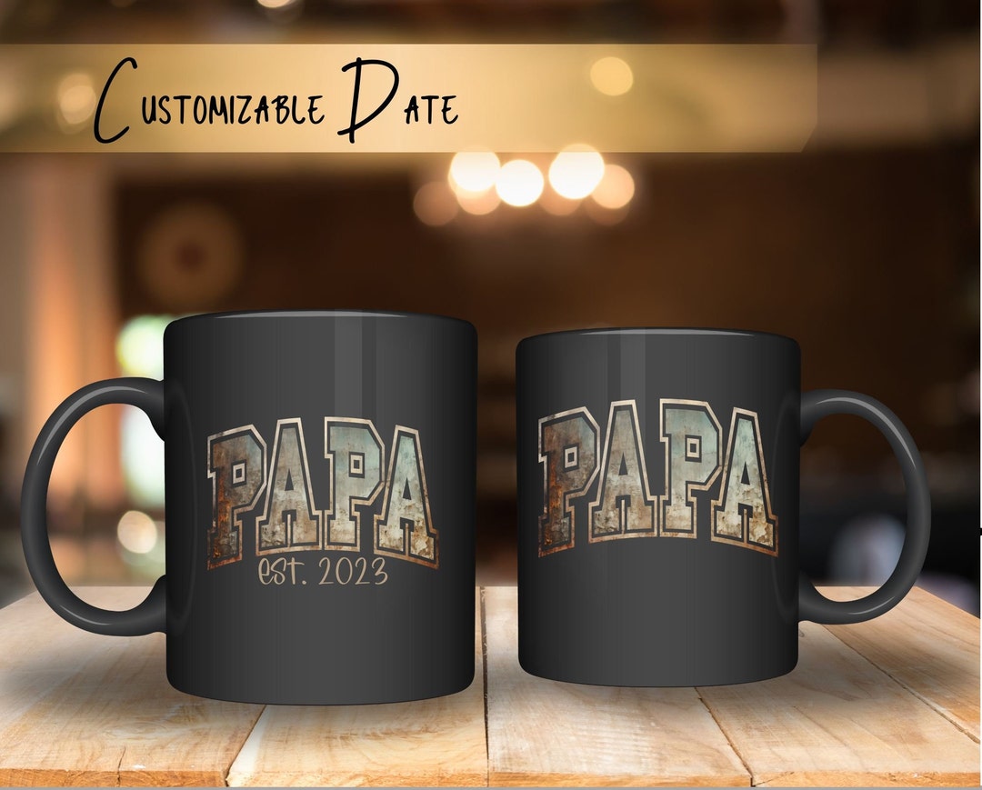 Custom Father's Day Gift From Kids, Unique Papa Cup, Custom Papa Cup ...
