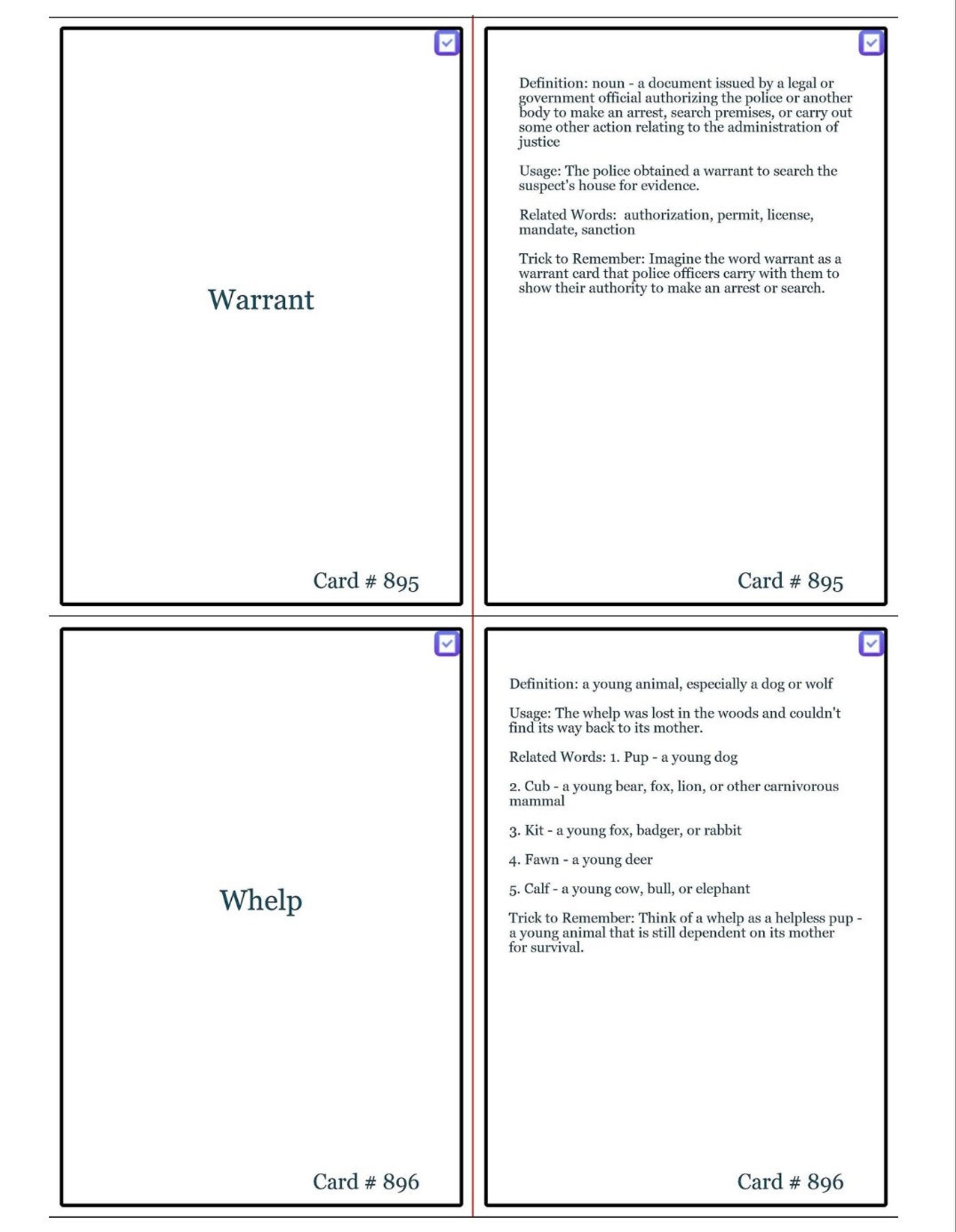 SAT Vocabulary Building Flashcards (906 Cards) - Etsy