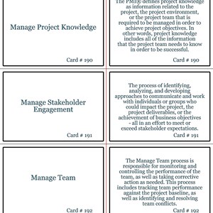 PMP Certification Flashcards (450 Cards) - Etsy