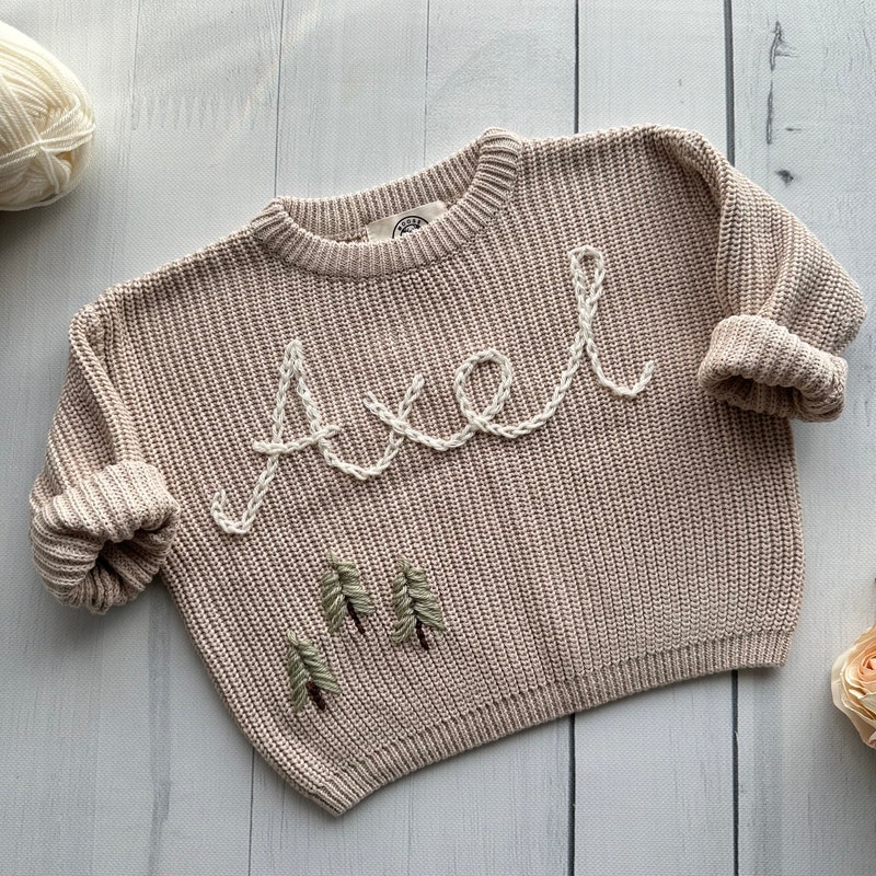 Embroidered Sweater - Etsy