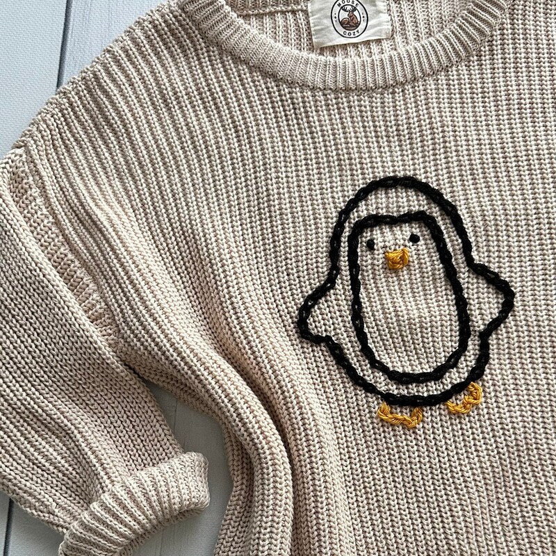 Penguin Sweater - Etsy
