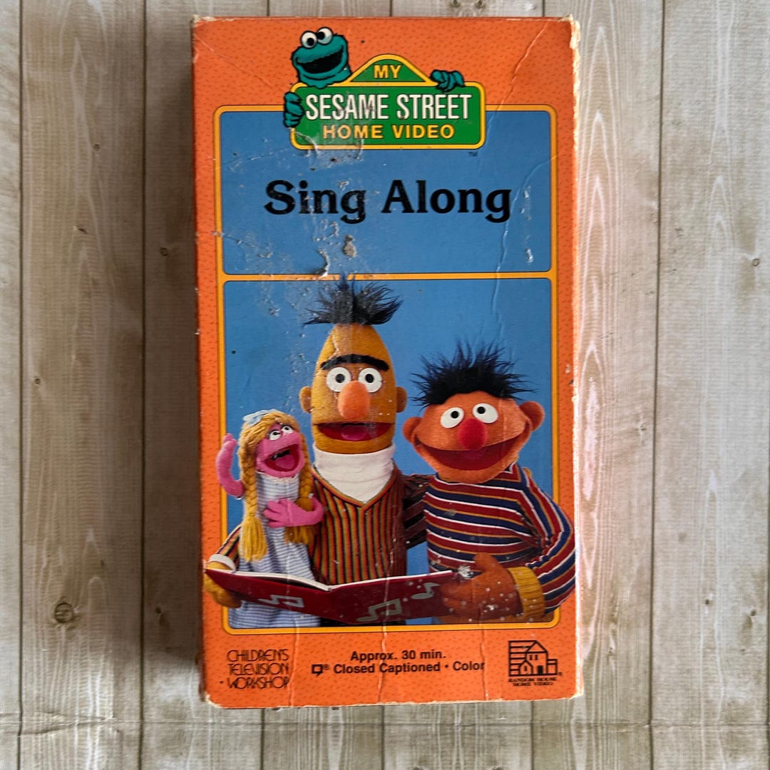 Sesame Street Sing Along VHS 1987 Jim Henson - Etsy