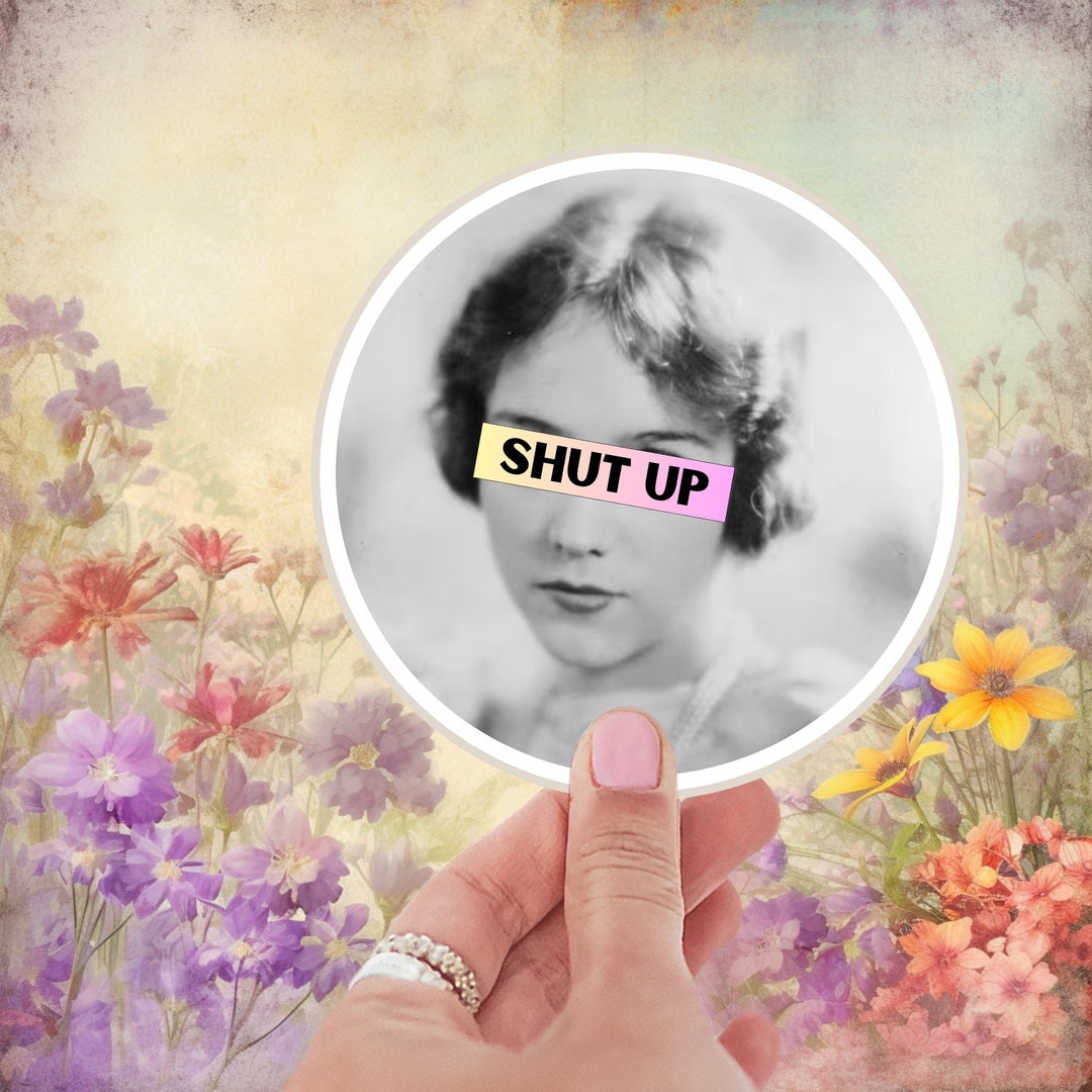 Shut up Meme Sticker: Sarcastic Humor, Funny Laptop Decal - Etsy