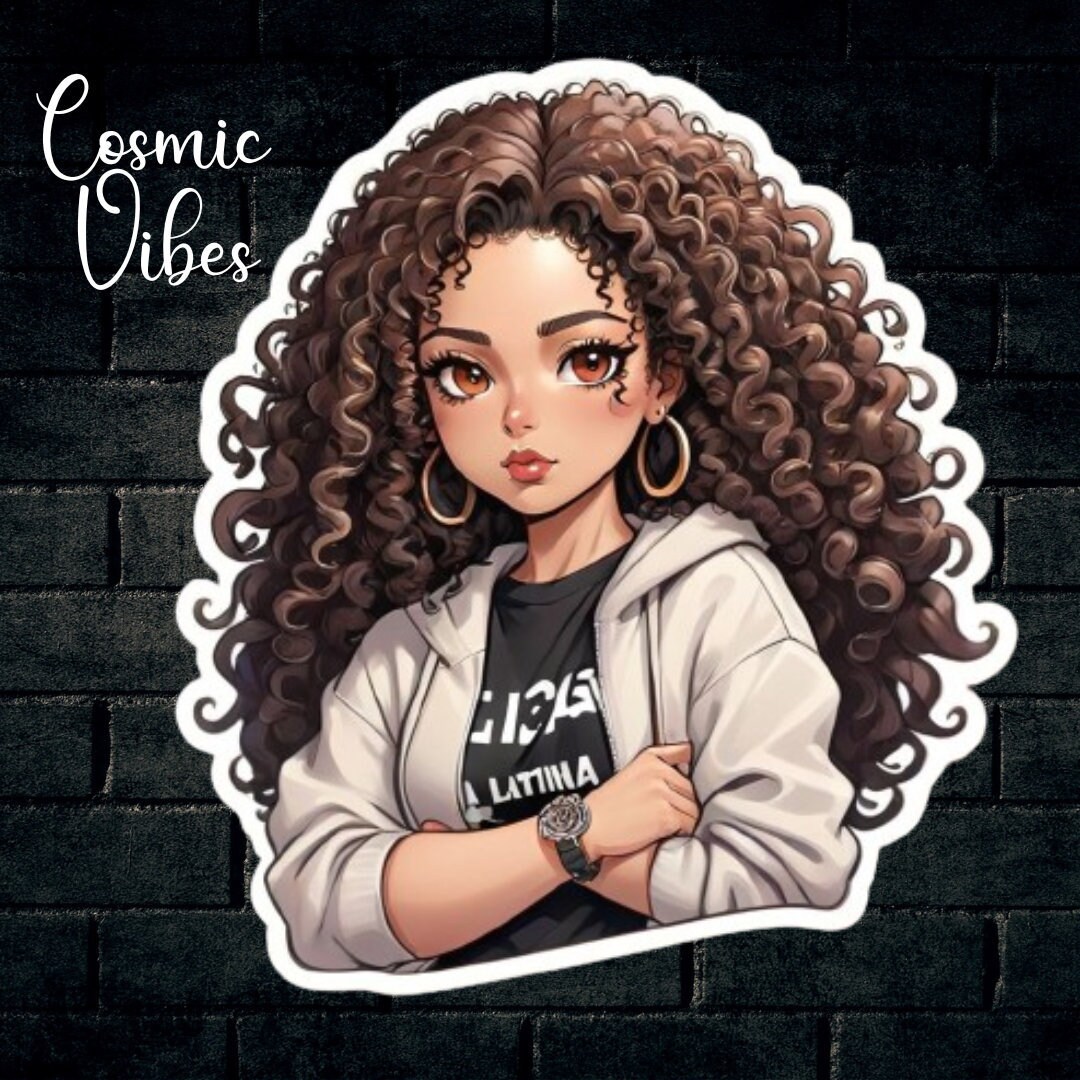 Printable Latina Hip Hop Laptop Decal Cute Unique Latina Stickers ...