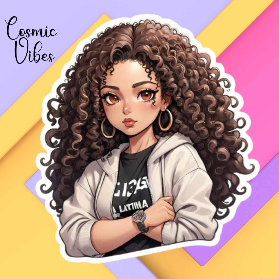 Printable Latina Hip Hop Laptop Decal Cute Unique Latina Stickers ...