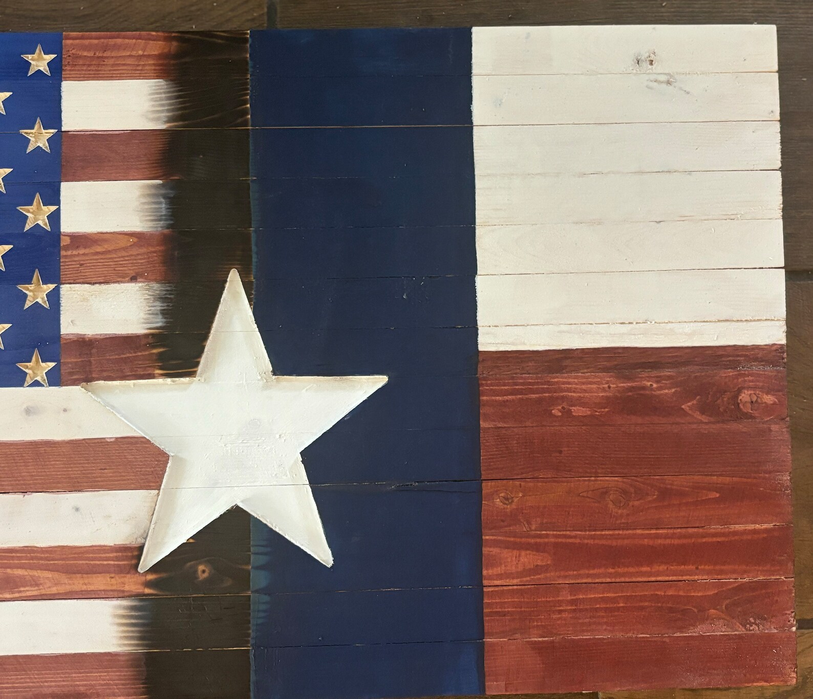 Handcrafted Wooden Texas Flag Rustic Home Decor With Hidden Storage - Etsy