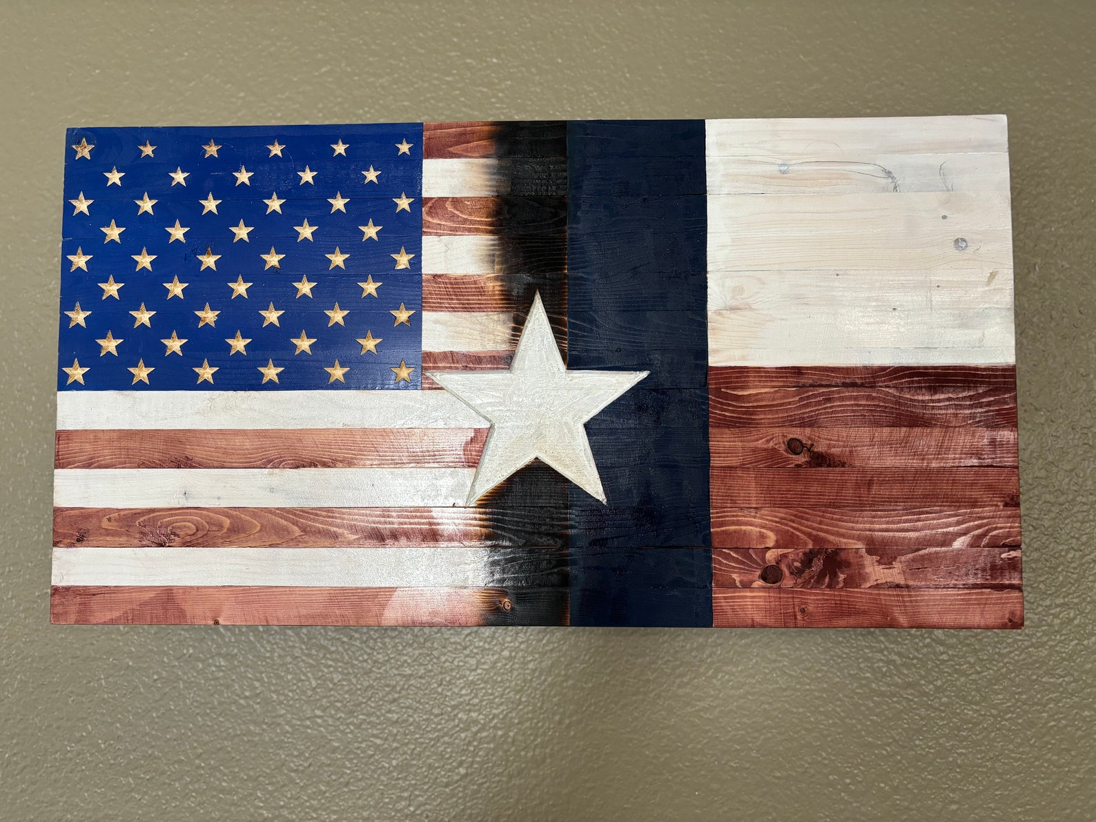 Handcrafted Wooden Texas Flag Rustic Home Decor With Hidden Storage - Etsy
