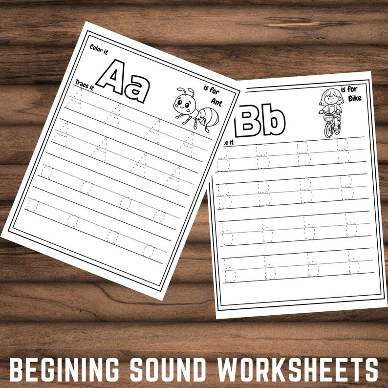 26 ABC Phonics Tracing and Coloring | Preschool & Kindergarten ...