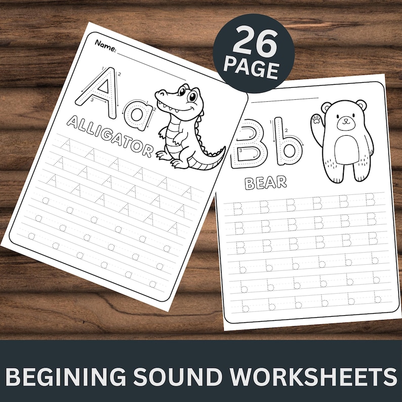 26 Printable Phonics Tracing Worksheets | Preschool & Kindergarten ...