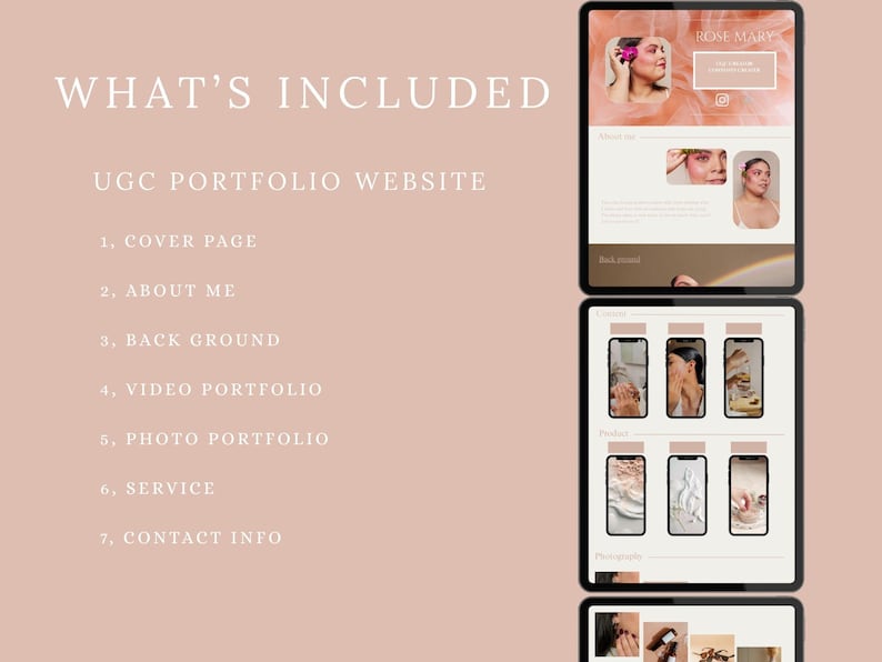 Canva UGC Portfolio Template, Content Creator Media Kit (digital ...