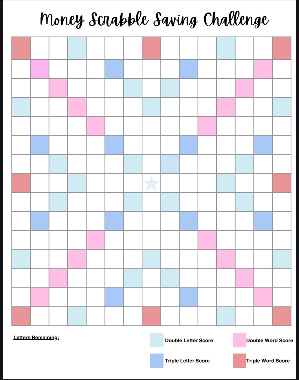 Money Scrabble Saving Challenge - Budgeting Game - Etsy