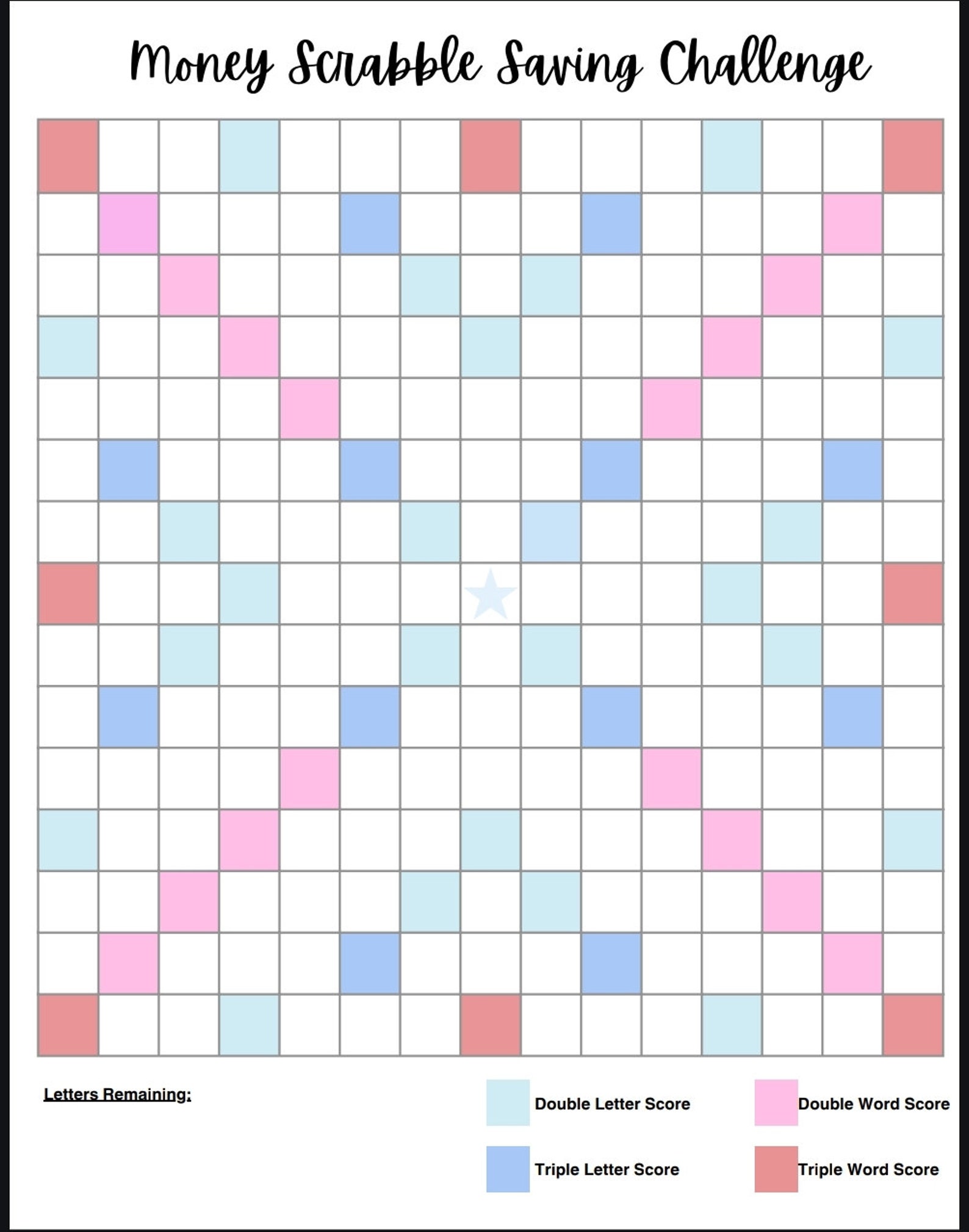 Money Scrabble Saving Challenge - Budgeting Game - Etsy