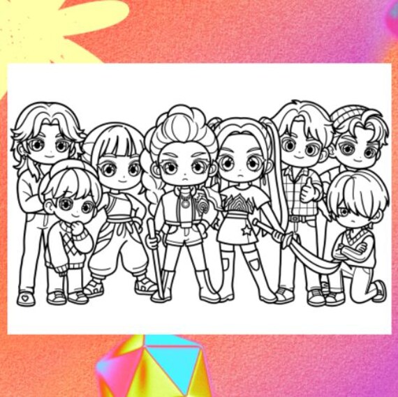 Coloring Pages Kpop Anti Kpop Fangirl: Your Very Own Kpop Coloring