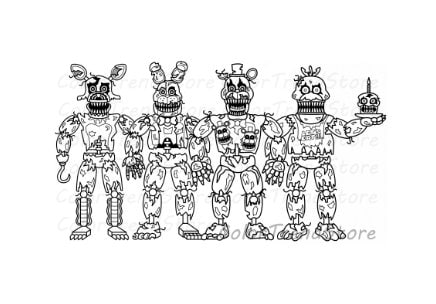 Nightmare Animatronics Five Nights at Freddy's FNAF Página para ...