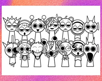 Italian Brainrot Animals Coloring Page 1 PNG and 1 PDF A4 Size for ...