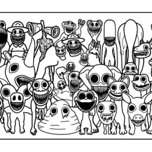 ZOONOMALY Coloring Page 1 PNG and 1 PDF A4 Size. the Background is Not ...