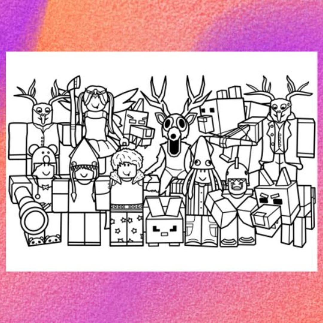 99 Nights Coloring Page 1 PNG and 1 PDF A4 Size / Digital Download - Etsy