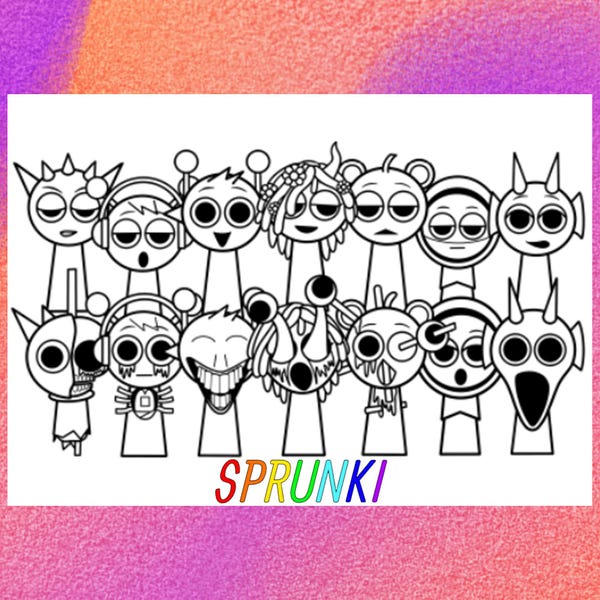 Sprunki Incredibox Plush - Etsy UK