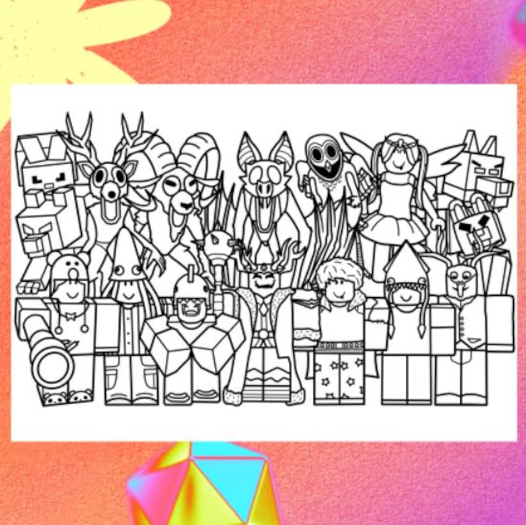 99 Nights Coloring Page 1 PNG and 1 PDF A4 Size / Digital Download - Etsy