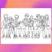 K-pop Fan-art Coloring Page 1 PNG and 1 PDF A4 Size / Digital Download ...