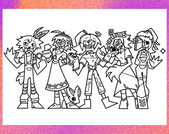 Coloring Page 1 PNG and 1 PDF A4 Size for Personal Use Only - Etsy