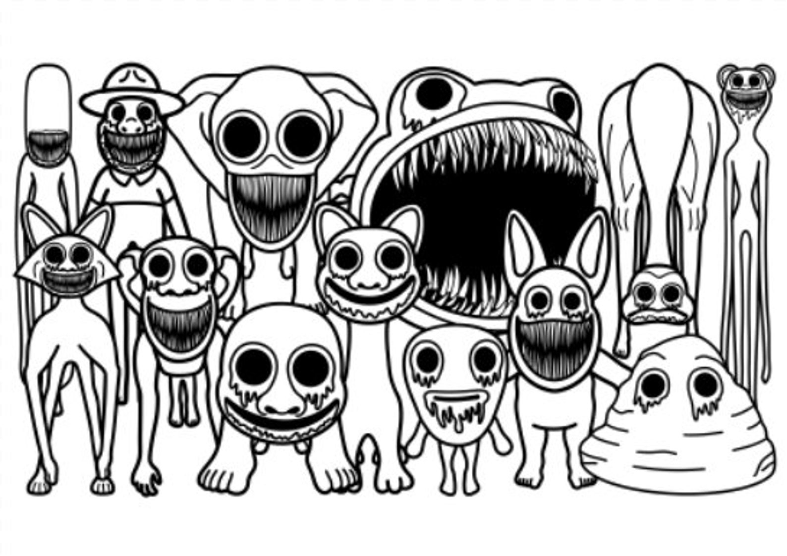 ZOONOMALY Coloring Page PNG and PDF A4 Size - Etsy Canada