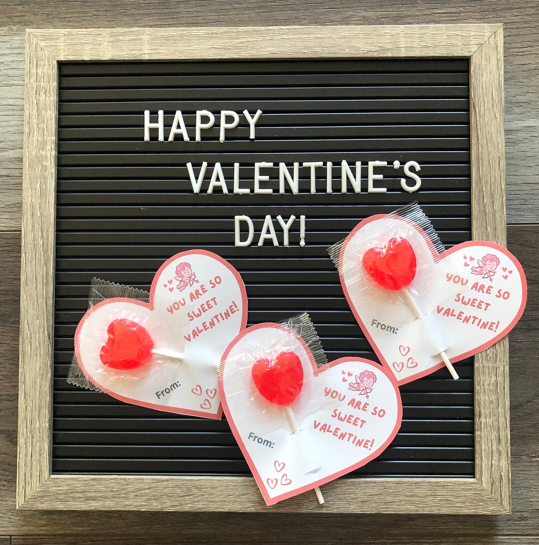 You're so Sweet Valentine Printable for Classroom, Parties, Instant ...