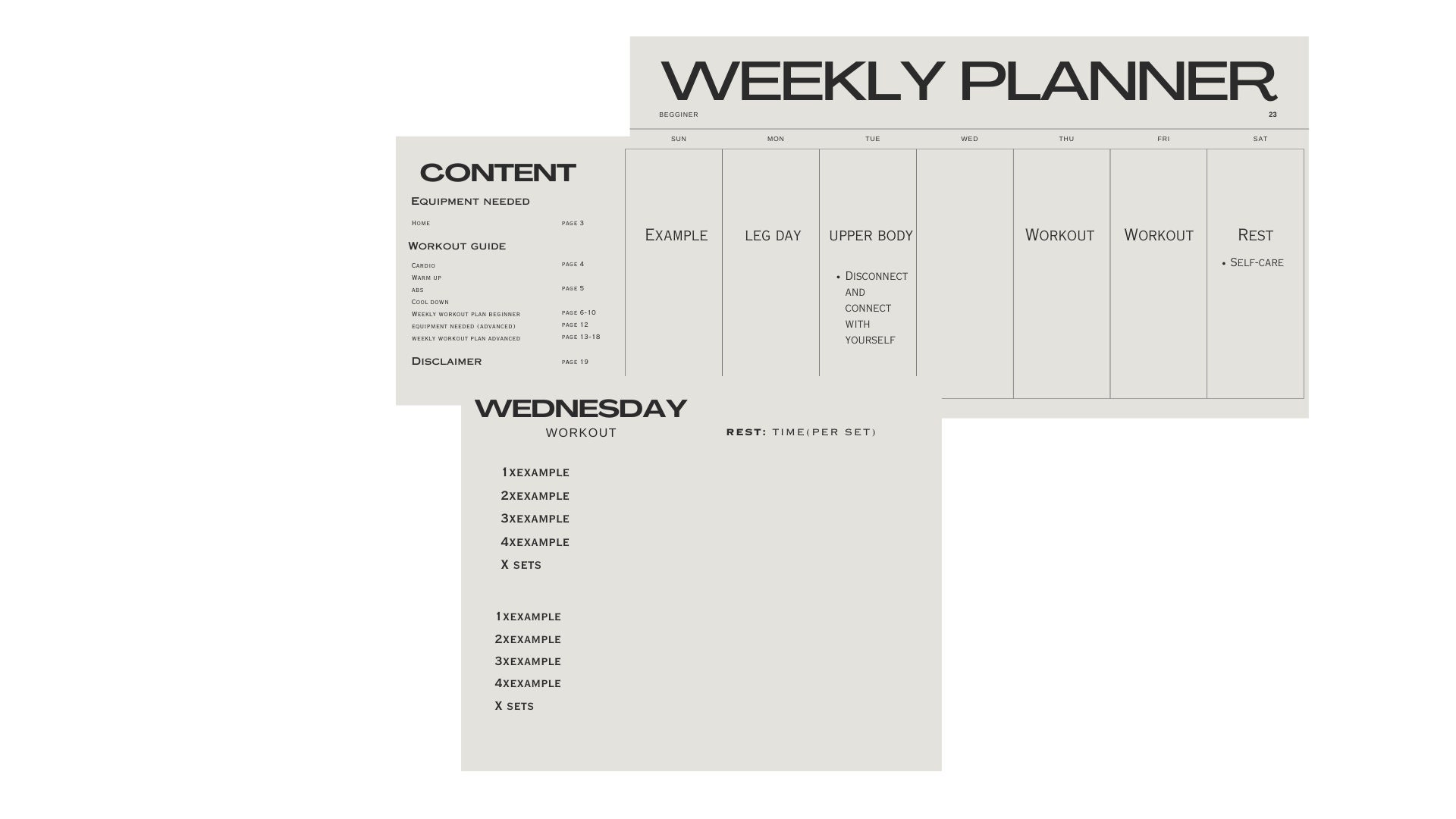 FM Workout Guide Home Edition - Etsy