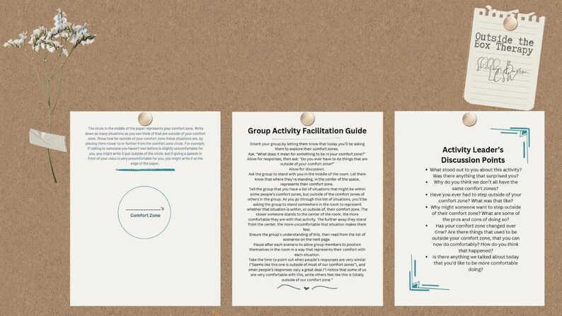 Printable Comfort Zone Activity Kit - Therapy Worksheets for ...