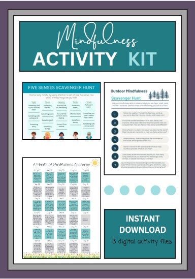 Printable Mindfulness Activity Kit - Therapy Worksheets for Adolescents ...