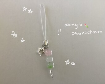 Cute Dango Kawaii Phone Charm or Strap - Etsy