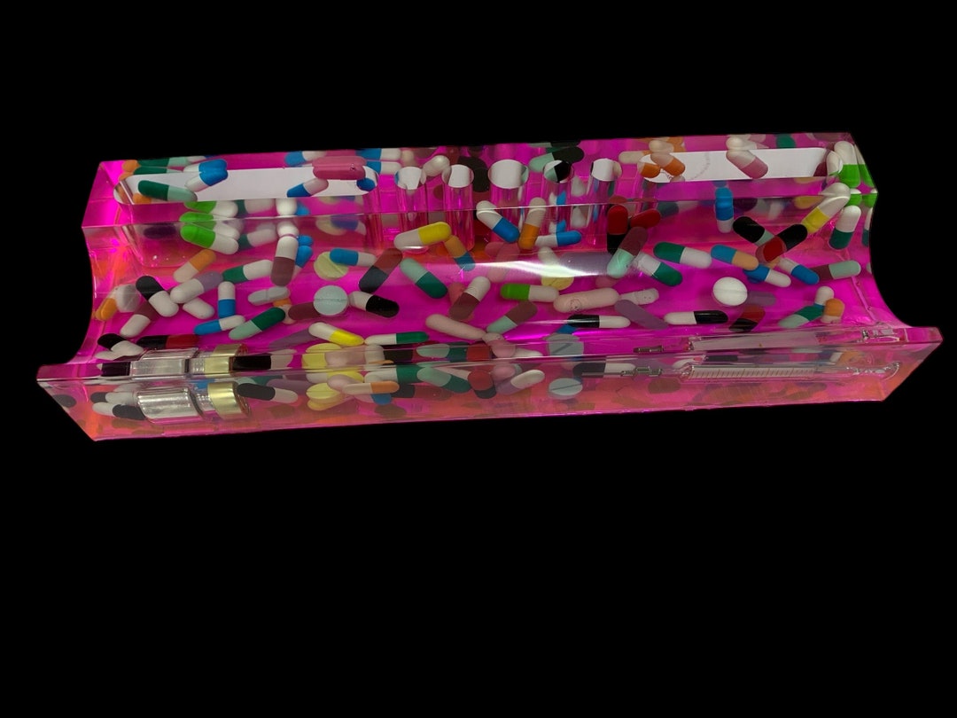 Large Faux Pill Desk Organizer Resin Art Sculpture - Etsy