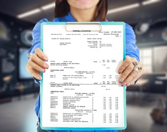 High School Transcript Template, Printable Editable Home School Report ...