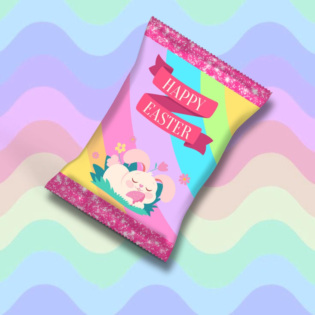 Easter Candy Bag, Easter Chips Bag - Etsy