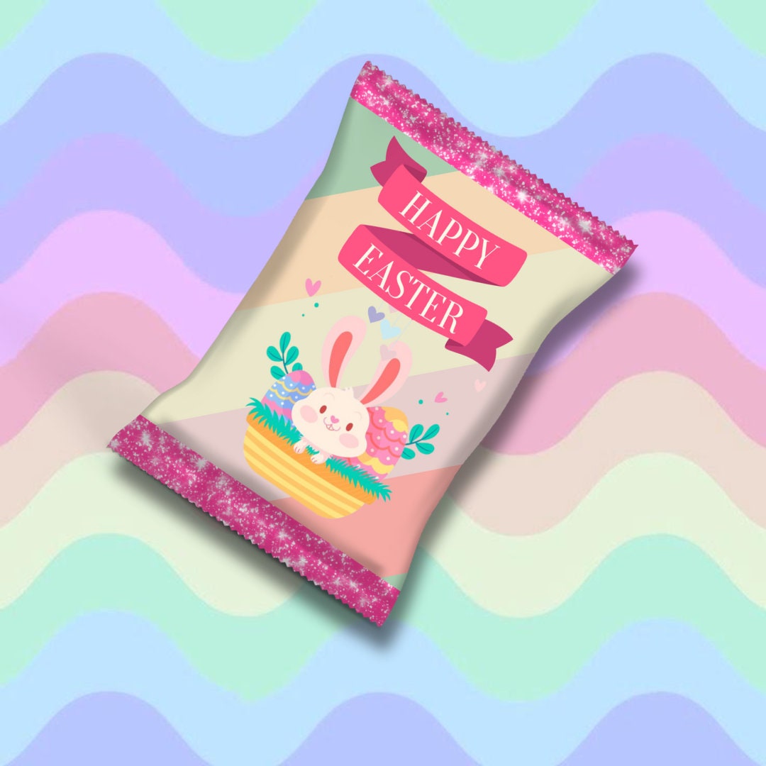 Easter Candy Bag, Easter Chips Bag - Etsy