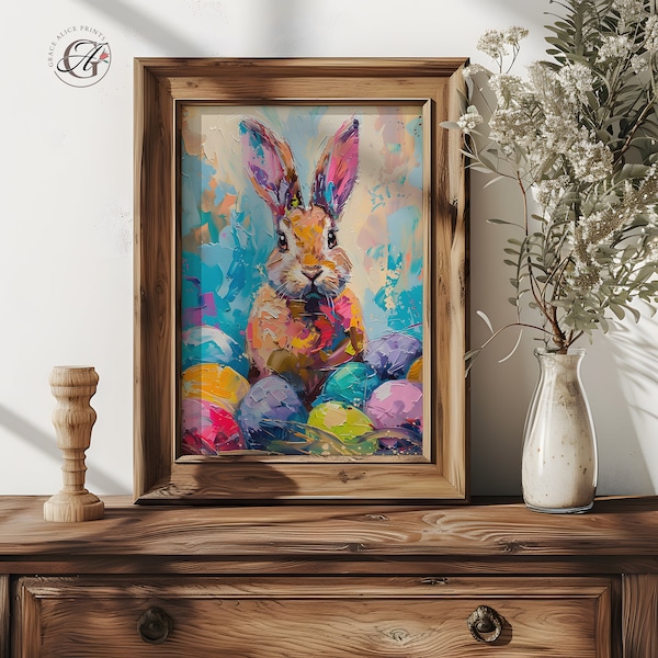 Abstract Bunny - Etsy