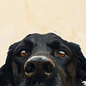 Frame TV Black Lab Dog Art, Black Lab Portrait, Dog Painting, Dog ...