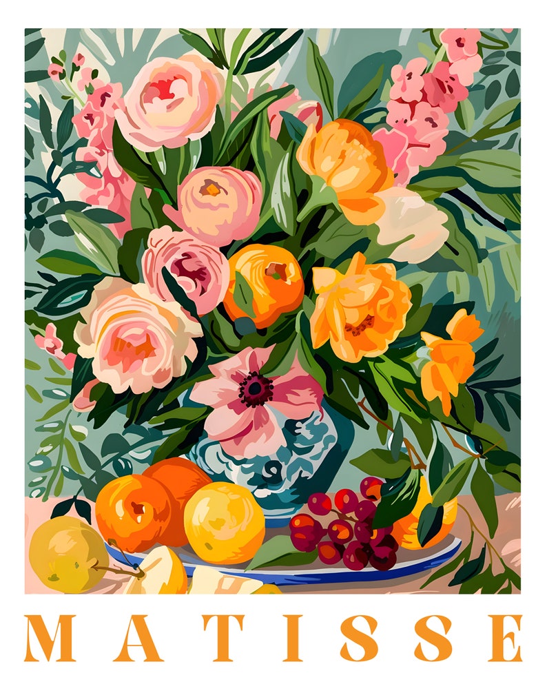 Henri Matisse Fauvism Flower Bouquet, Henri Matisse, Matisse Print ...