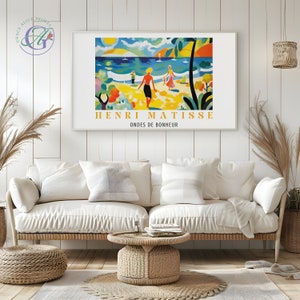 Matisse Beach Print: Fauvism Coastal Art Poster (digital Download) - Etsy