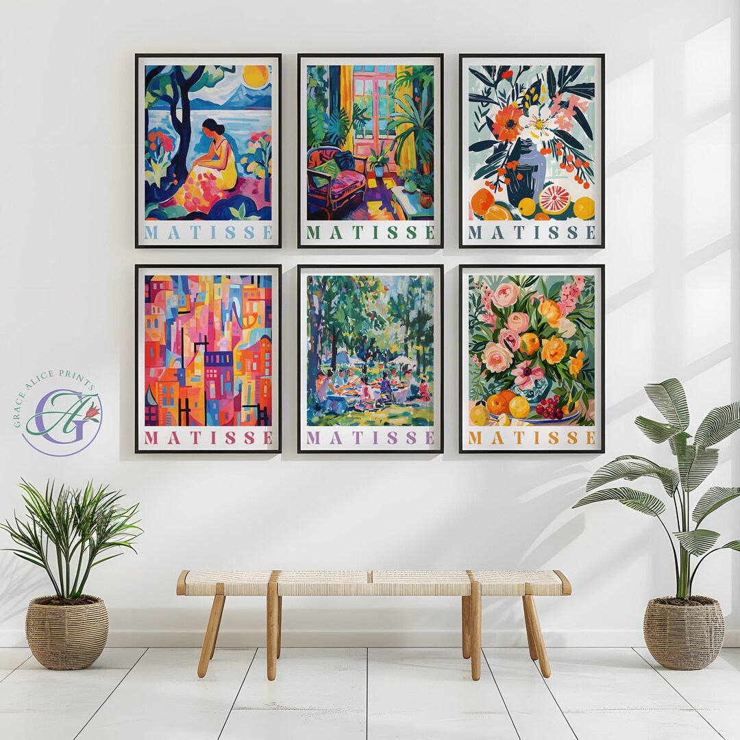 Henri Matisse Gallery Wall Art Prints: Fauvism Modern Art (digital ...